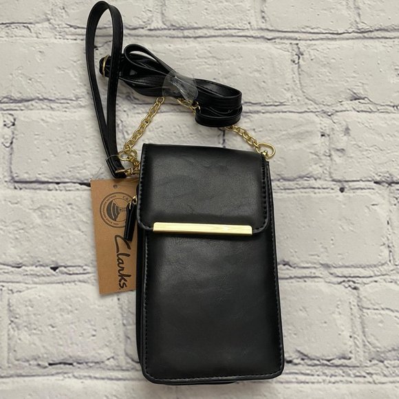 Clarks | Bags | Clarks Black Wallet | Poshmark